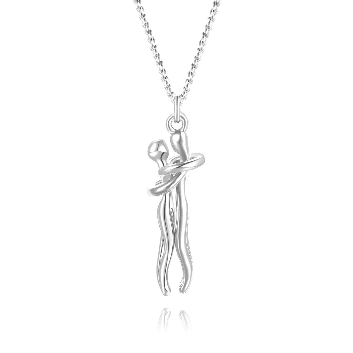 Couple hugging pendant necklace for Couples Under $50 – Hunny Life