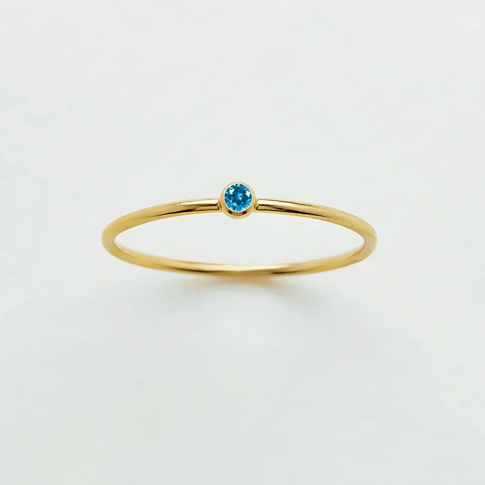 December Birthstone Cute Ring - Elegant Birthstone Ring – Hunny Life