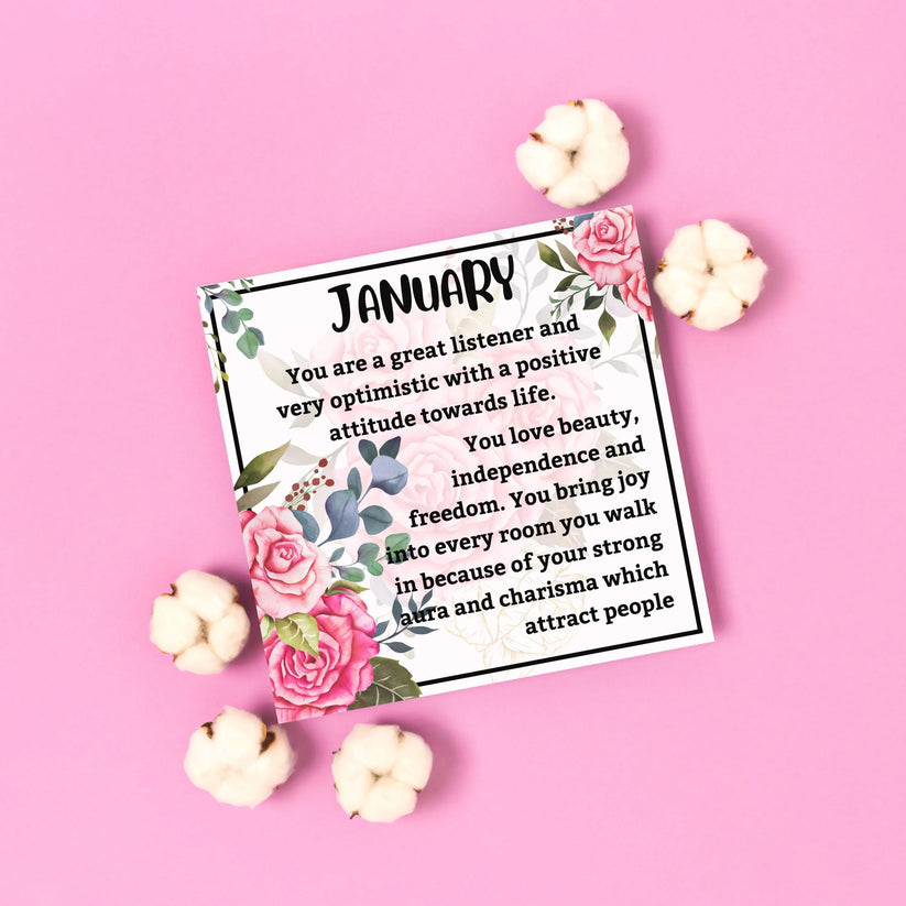 January Birthstone Cute Ring - Elegant Birthstone Ring – Hunny Life