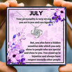 July Birth Month Birthstone Love Knot Necklace Gift Set – Hunny Life