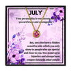 Meaningful July Birthstone Necklace Gift Set – Hunny Life