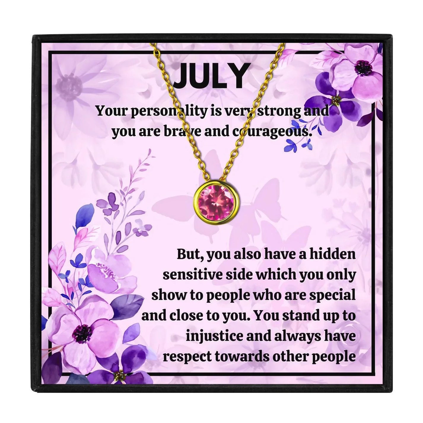 Meaningful July Birthstone Necklace Gift Set for Christmas 2023 – Hunny ...