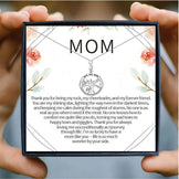 Mom Tree of Life Family Tree Gift Necklace Set - Custom Engraved ...