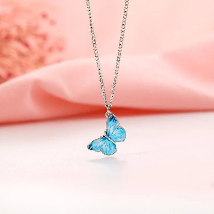 Simple Butterfly Pendant Necklace Under $50 – Hunny Life