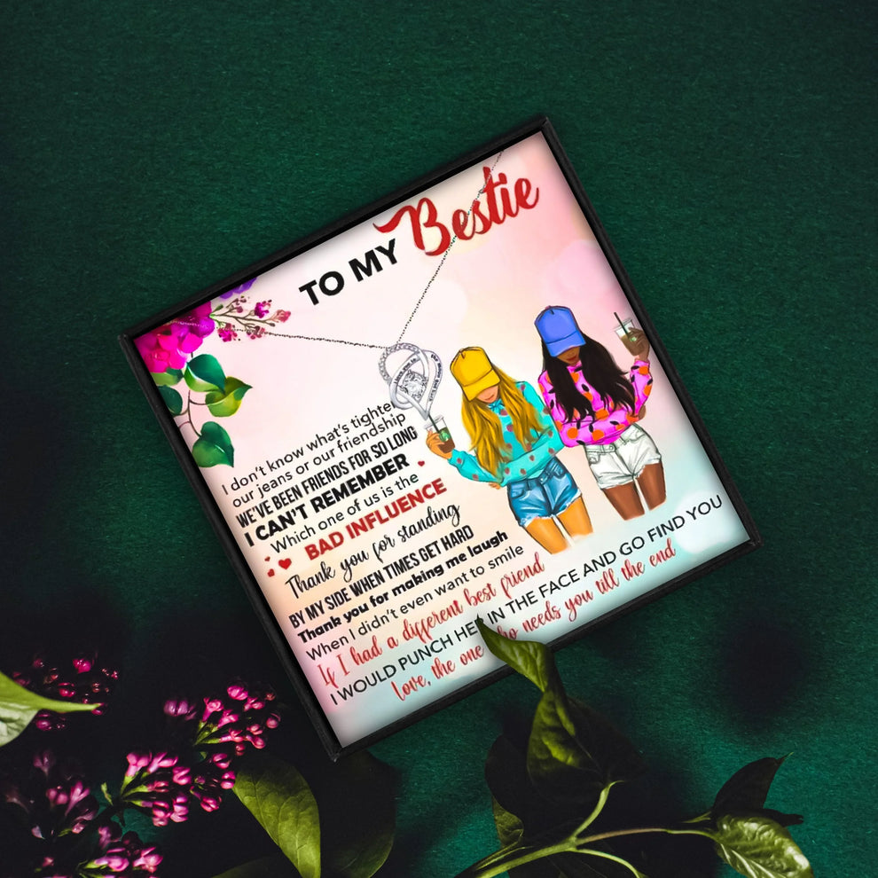 To My Bestie Gift Necklace - Custom Friendship Necklace – Hunny Life