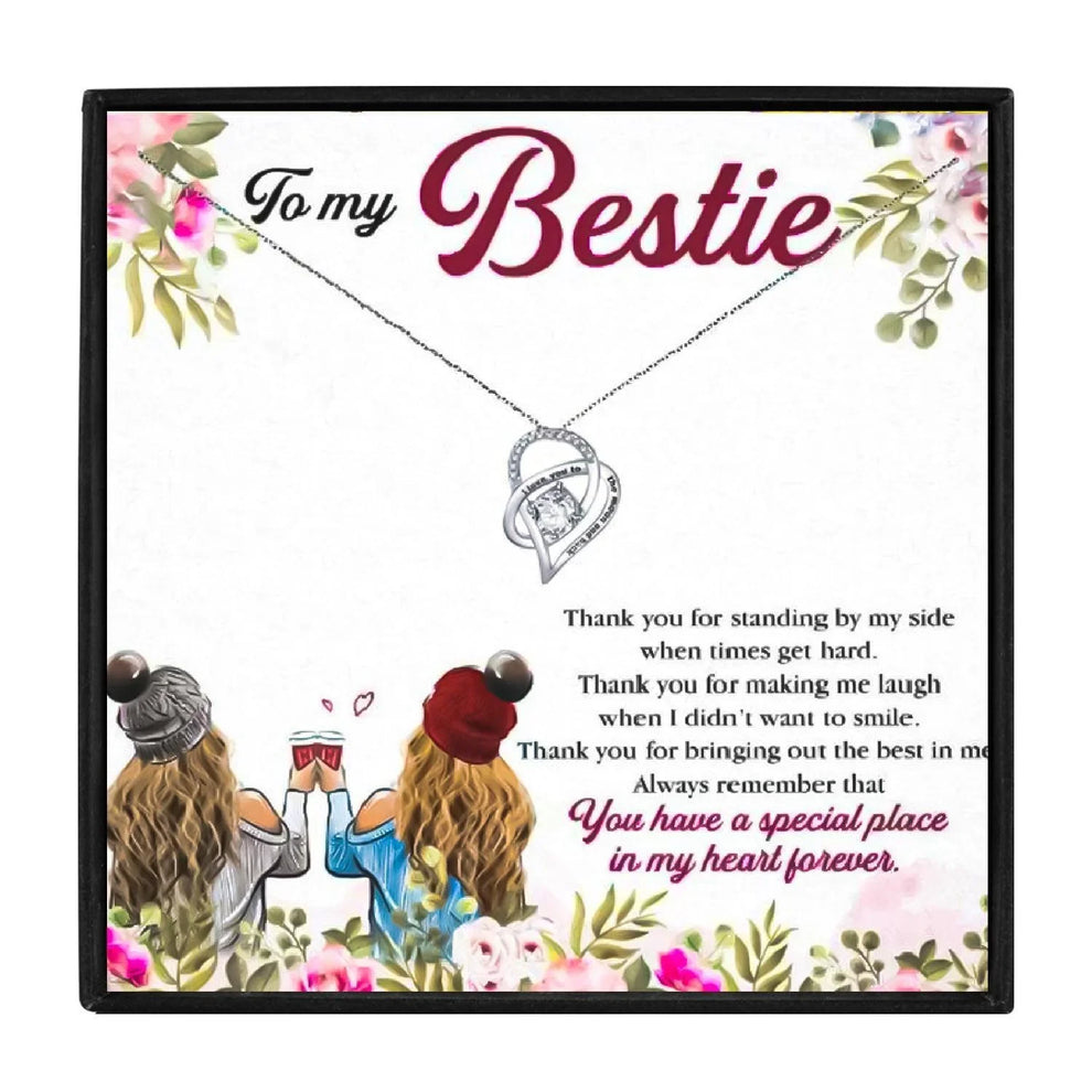 To My Bestie Gift Necklace - Custom Friendship Necklace – Hunny Life